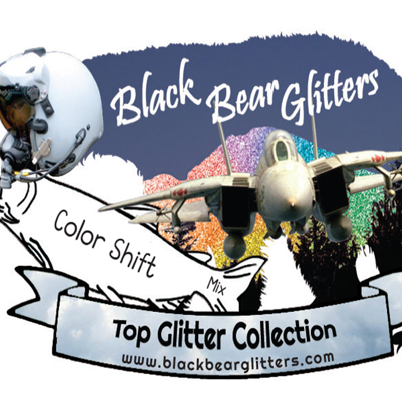 Top Gun - Color Shift semi chunky – Black Bear Glitters