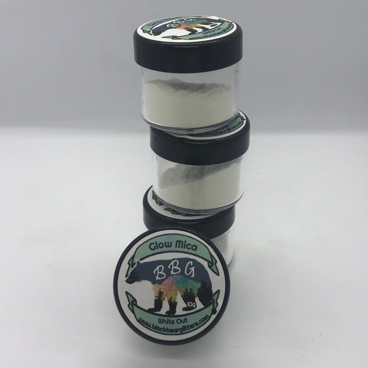 White Out pigment mica glow powder – Black Bear Glitters