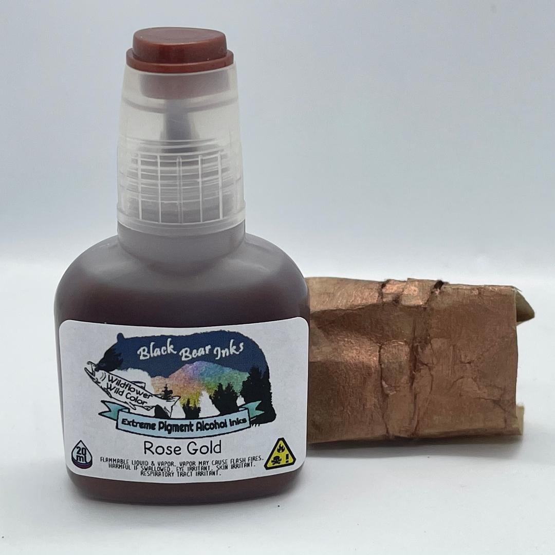 Rose Gold Alloy Ink – Black Bear Glitters